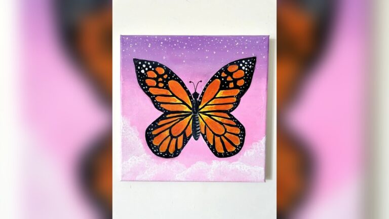 How to Paint Butterfly With Acrylic Paint: Easy Step-by-Step Guide ...